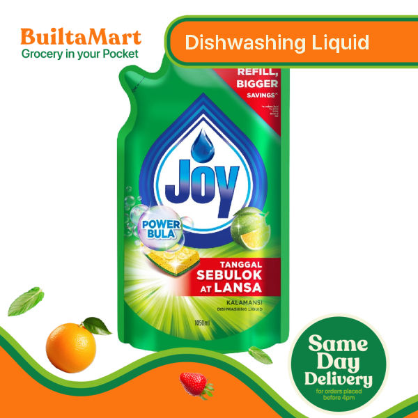Joy Kalamansi Power Bula Dishwashing Liquid Refill (1050mL) | Lazada PH