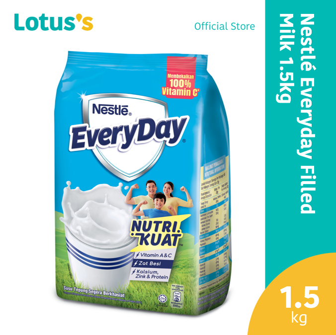 Nestle Everyday Milk Powder Plain 1.5kg | Lazada