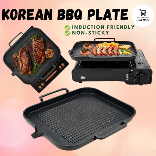 Induction Friendly Korean BBQ Pan Grill BBQ Frying Pan Korean BBQ Plate ...