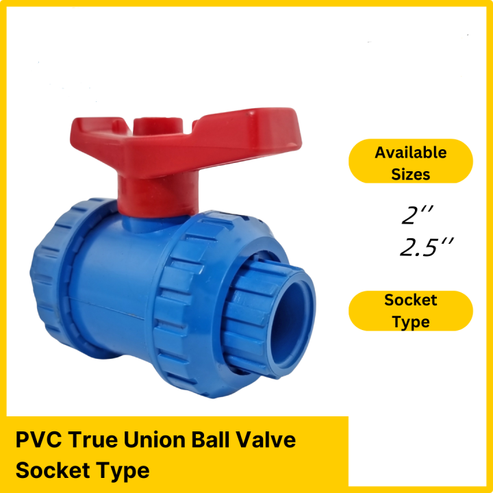 2 inch and 2.5 Inch Double loose ball valve PVC True Union Ball Valve ...