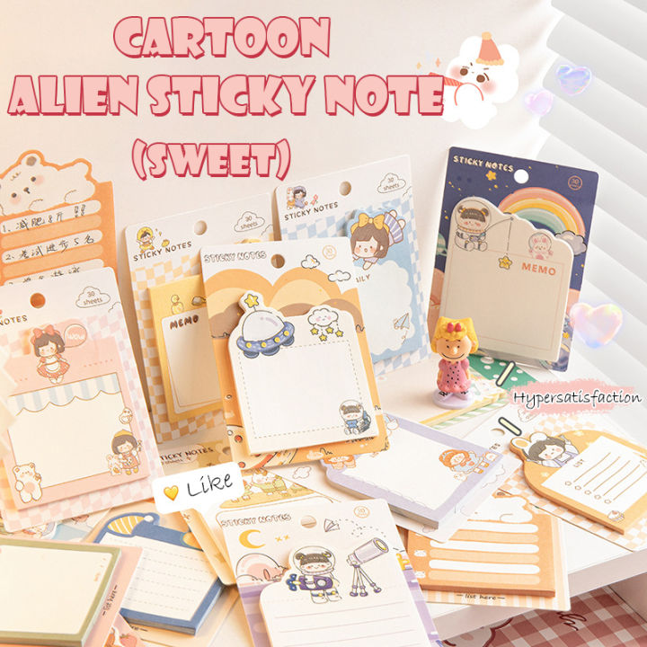 Xinder Cute Memo Book Office Notes Post-it Notes Message Memo Paper ...