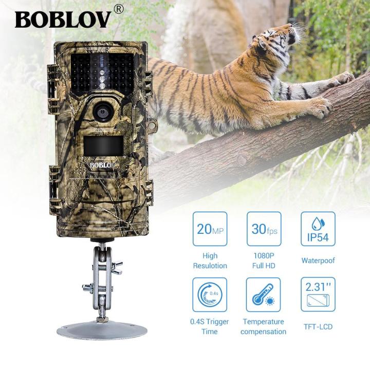 BOBLOV CT006 HD 1080P Trail Game Wildlife Camera, Night Vision Deer ...