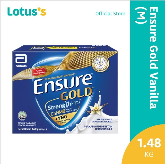 Ensure Gold Vanilla Adult Milk Powder 1.48kg BIB | Lazada