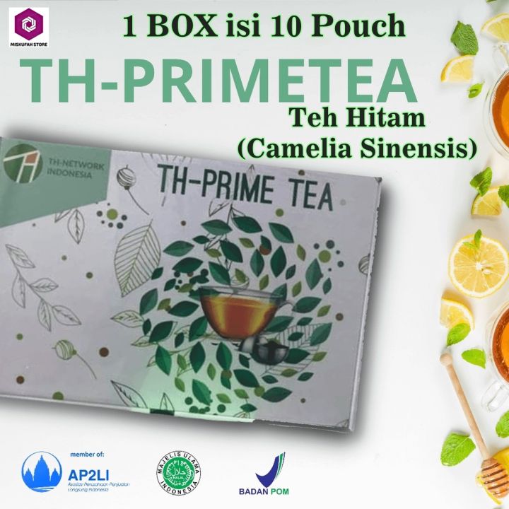 1 Box TH Prime Tea Black Tea Teh Kesehatan Teh Anti Oksidan Isi 10 ...
