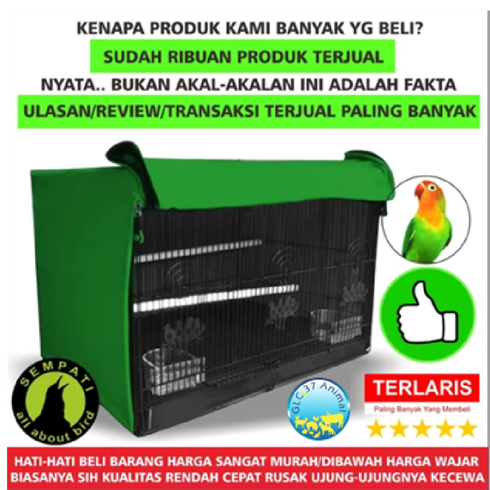 KERODONG KRODONG SANGKAR KANDANG BURUNG TERNAK LOVEBIRD KOTAK UMBARAN ...