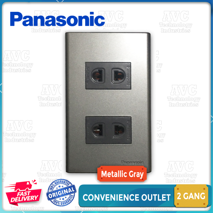 PANASONIC Two Gang Universal Convenience Outlet WEG10919H-5 | Lazada PH