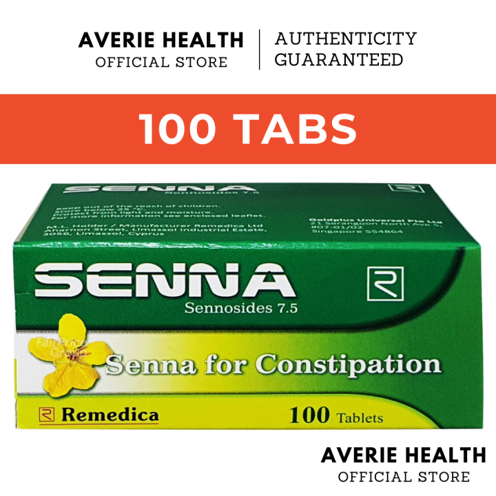 Senna Sennosides 7.5mg Constipation Tablets 100s by Remedica | Lazada ...
