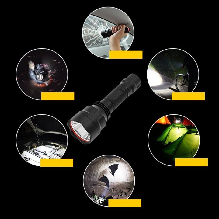 Rechargeable LED Torch-Intensive Zoom Torch/Magnetic Multifunctional ...