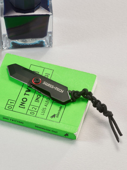 Swiss technology Swiss+Tech outdoor stainless steel mini folding knife ...