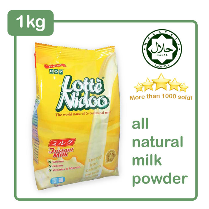 Susu tepung Fresh Milk New Zealand LotteNidoo Instant Milk Powder Full ...