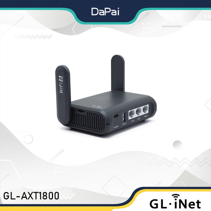 GL.iNet GL-AXT1800 Slate AX Pocket-Sized Wi-Fi 6 Gigabit Travel Router ...