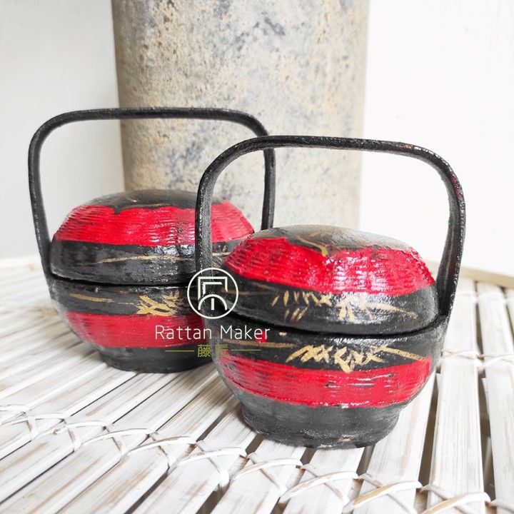 [Mini] Bakul Siah Hokkien Basket (Auspicious Basket) Traditional Malay ...