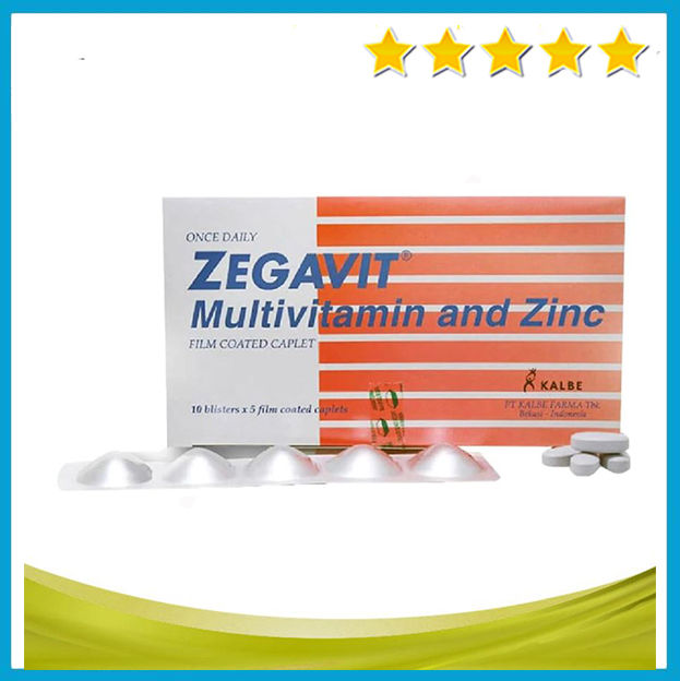 Zegavit Strip isi 5 Tablet | Multivitamin Daya Tahan & Kesehatan Tubuh ...