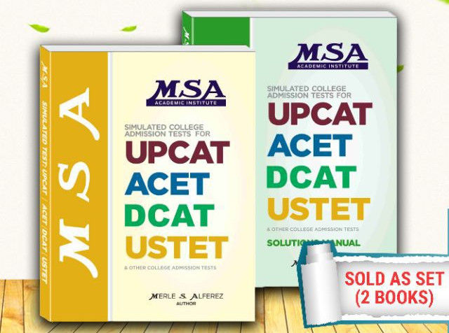 2022 Edition MSA SIMULATED COLLEGE ADMISSION TEST UPCAT (MSA REVIEWER ...