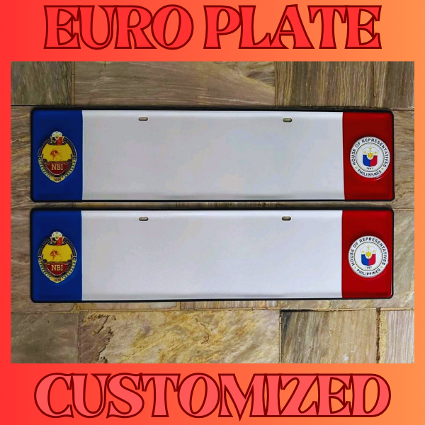 Personalized Universal Euro Plate and Custom Made Car License Plate ...