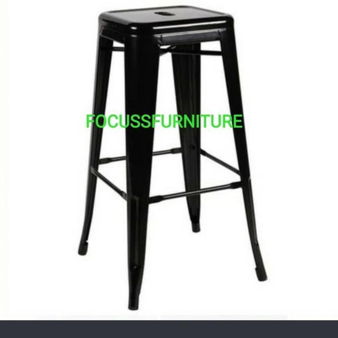 Gh02 Iron Chair Kursi Besi Kursi Cafe Tinggi 75 Kaniayani | Lazada ...