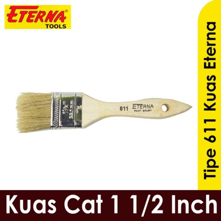 Kuas eterna 1 ¹/2 inchi - kuas cat tembok kayu besi 611 | Lazada Indonesia