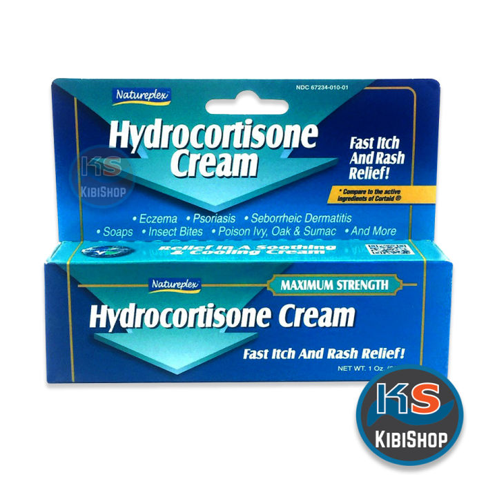 Hydrocortisone Cream 14g for Fast Itch and Rash Relief, Eczema ...