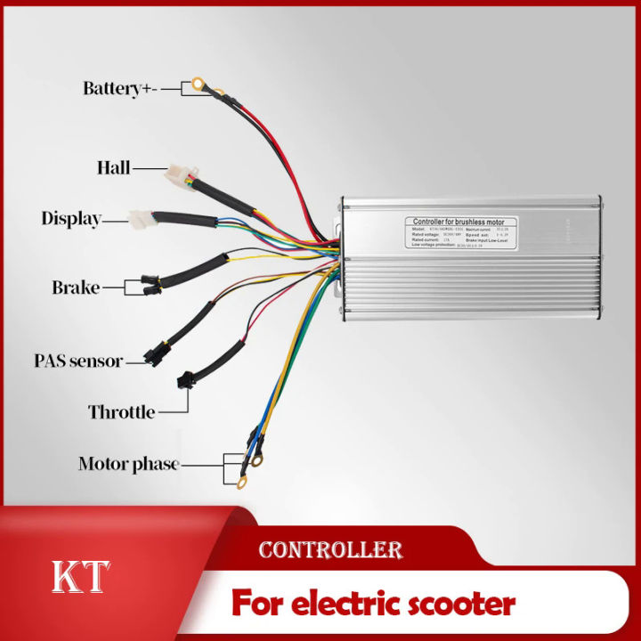 KT Brushless Controller 35A ไฟฟ้าจักรยาน1000W 1500WSine Wave Hall ...
