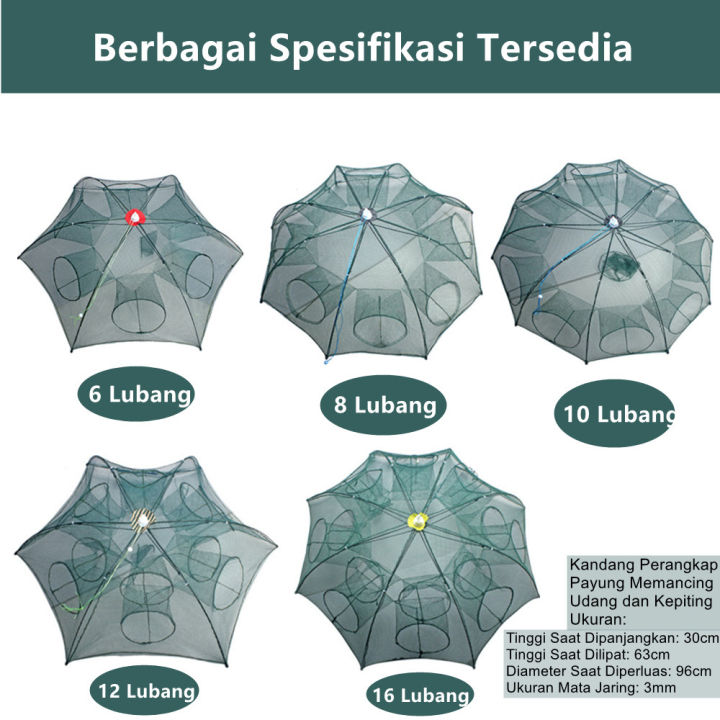 Bingolife Jala Payung Ikan 6 Lubang 8 Lubang 10 Lubang 12 Lubang 16 ...