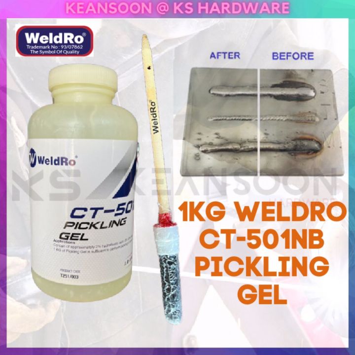 WELDRO CT-501NB Welding Stainless Steel Pickling Gel 1Kg Pickling Paste ...