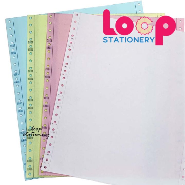 Sonoform 4Ply Computer Form White/Pink/Yellow/Blue NCR 9.5"x11 ...