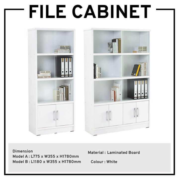 Thicker Version White File Cabinet Bookcase Book Cabinet Book Shelf ...