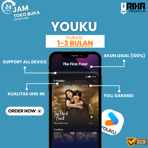 Youku VIP - 1/2/3 BULAN | BERGARANSI | SUPPORT ALL DEVICE | ANTI LIMIT ...