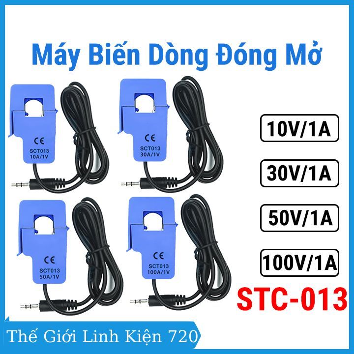 Biến áp chia dòng SCT-013 10A / 20A / 50A / 100A dùng để đo dòng điện ...