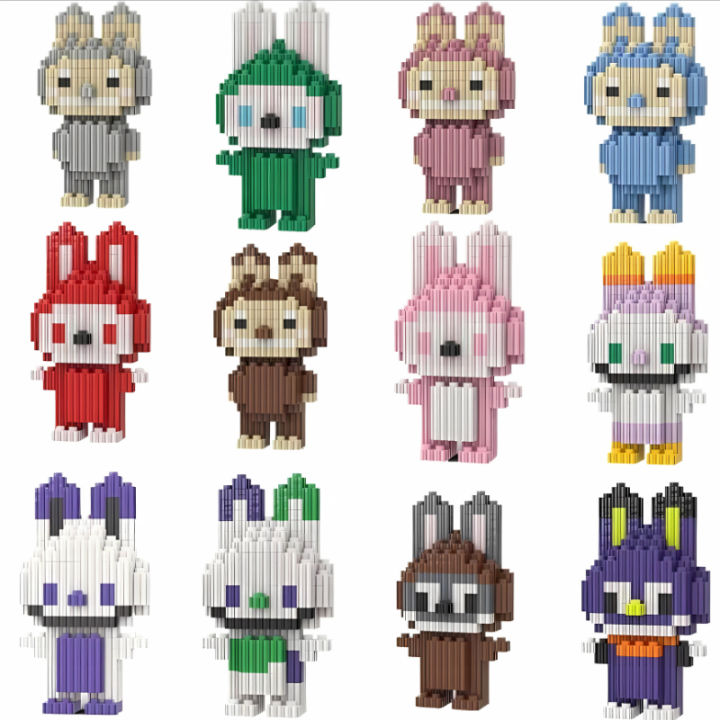 bricks labubu/3d nano blocks mini/blok susun labubu/mainan susun anak ...