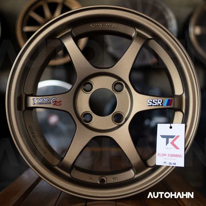 ล้อ SSR Type C RS ขอบ 15 กว้าง 7 นิ้ว ออฟ 35 4H-100 สีทองน้ำตาล BR งาน ...