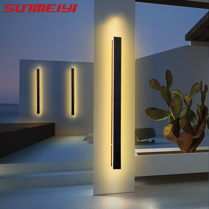 SUMEIYI Modern Waterproof LED Outdoor Wall Light Strip IP65 Aluminum ...