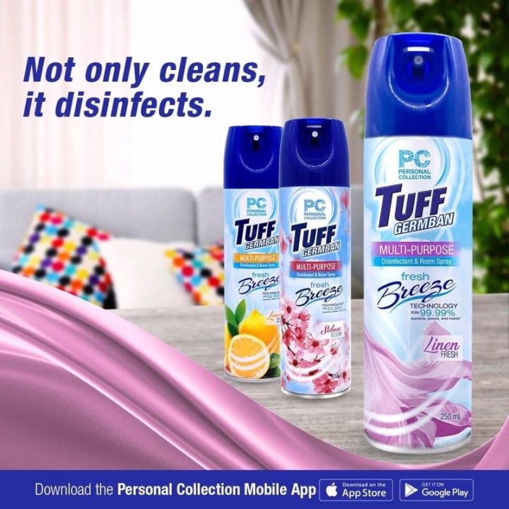TUFF Gerban Multi-purpose Disinfectant & Room Spray 250ml PERSONAL ...