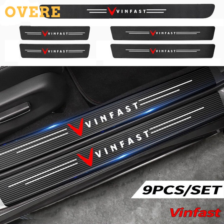 Car Threshold Strips Sticker Carbon Fiber Vinyl Wraps Protector For ...
