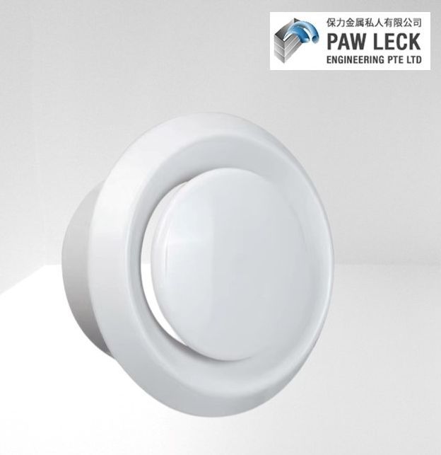 PVC Round Ceiling Air Diffuser – White Vent Cover for HVAC Ventilation ...