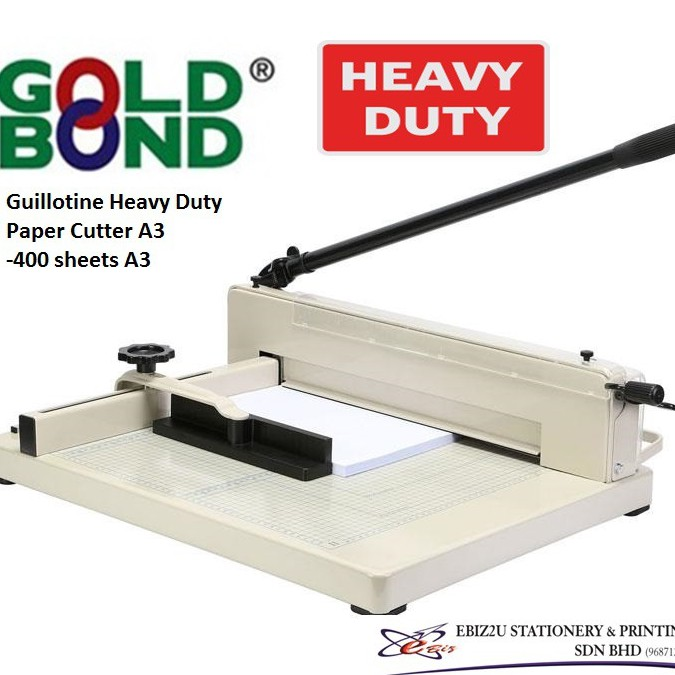 Gold Bond Guillotine A3 Heavy Duty Paper Cutter 858-A3 (400 sheets ...