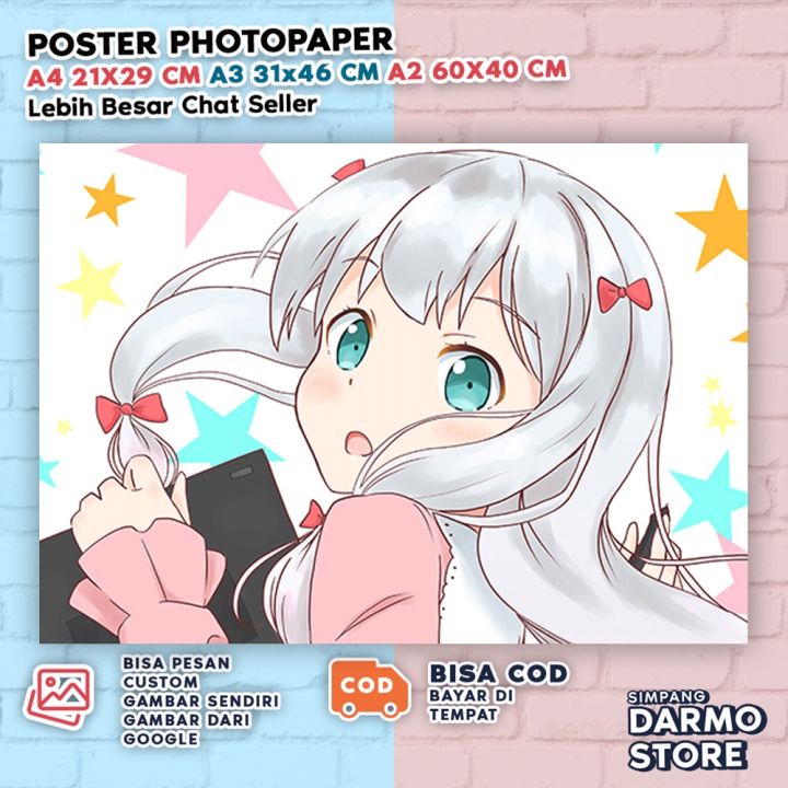 Poster EroManga-Sensei Anime Hiasan Dinding Wibu Aesthetic Masamune ...
