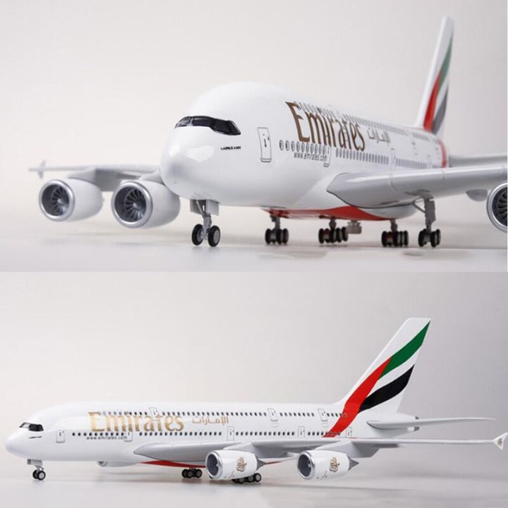 1/160 Scale 45.5Cm Airplane Model 380 A380 UAE Airline Aircraft Toy ...