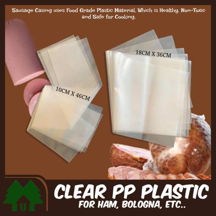 CLEAR PP PLASTIC BAG / PLASTIC CASING FOR SKINLESS LONGGANISA & HAM/PP ...