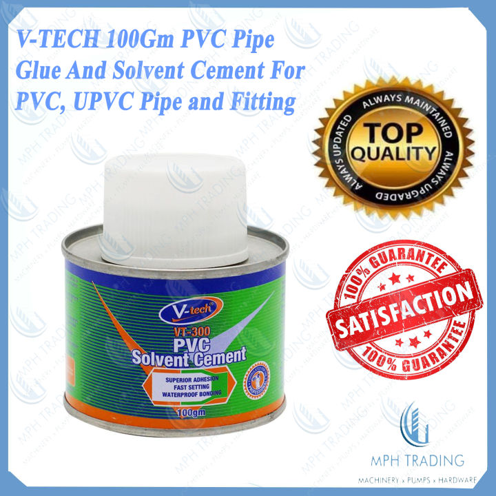 [HIGH QUALITY] V-TECH 100Gm Pvc Glue Solvent Cement For Pvc, Upvc Pipe ...