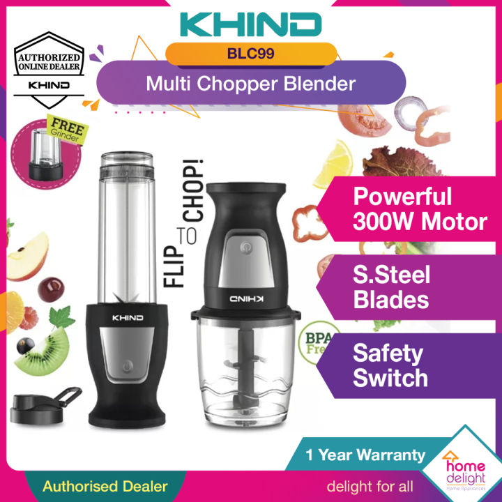 Khind Multi Blender Chopper (300W) [ BLC99 ] | Lazada