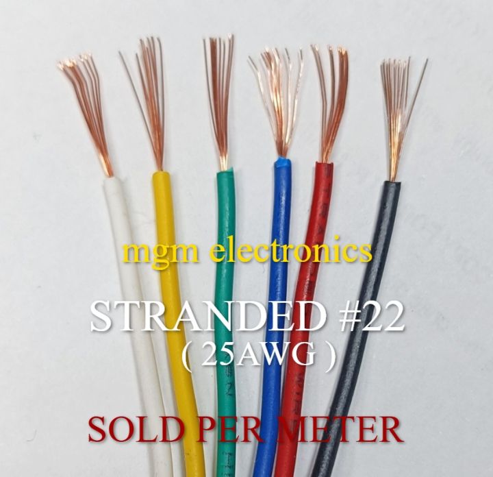 1METER stranded wire #22 (hook-up wire) for school, DIY electronics ...