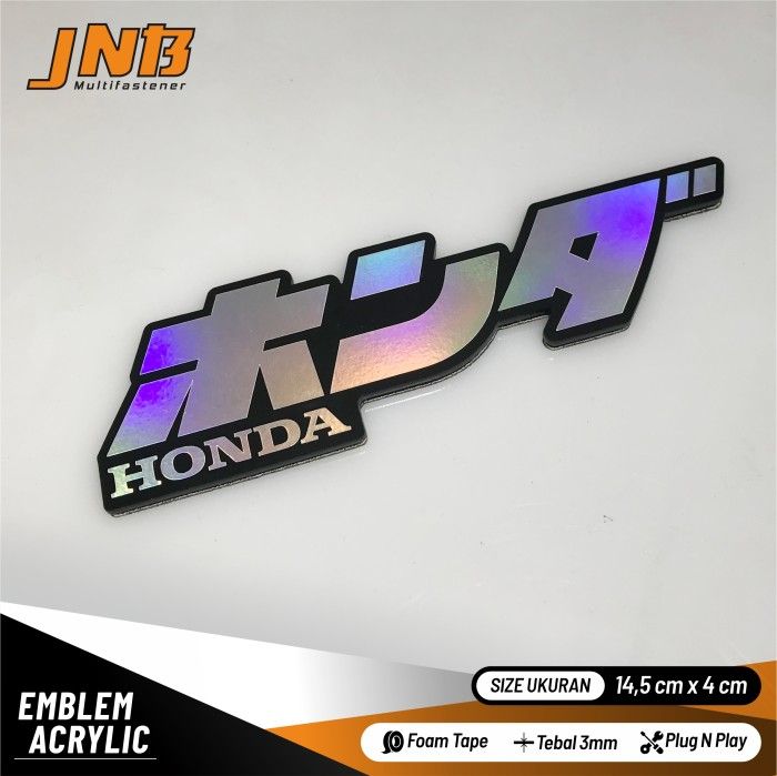 Emblem Acrylic Honda Gank Japan Logo Timbul 3D Jepang | Lazada Indonesia