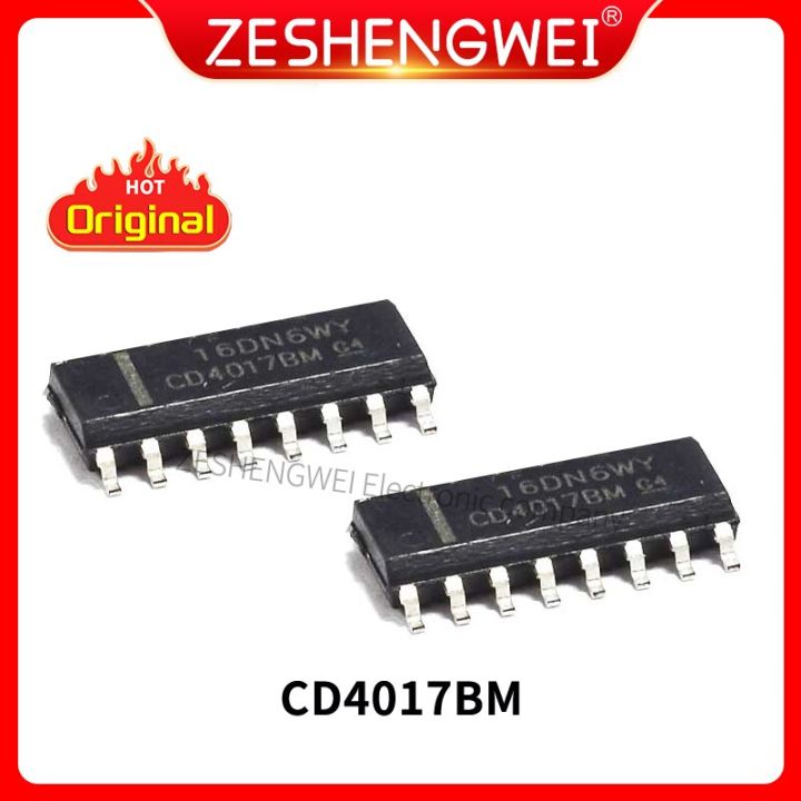10PCS CD4017BE CD4017 4017 4017BE SOP16 SOP-16 CD4017BM CMOS DECADE COUNTER DIVIDER IC | Lazada PH