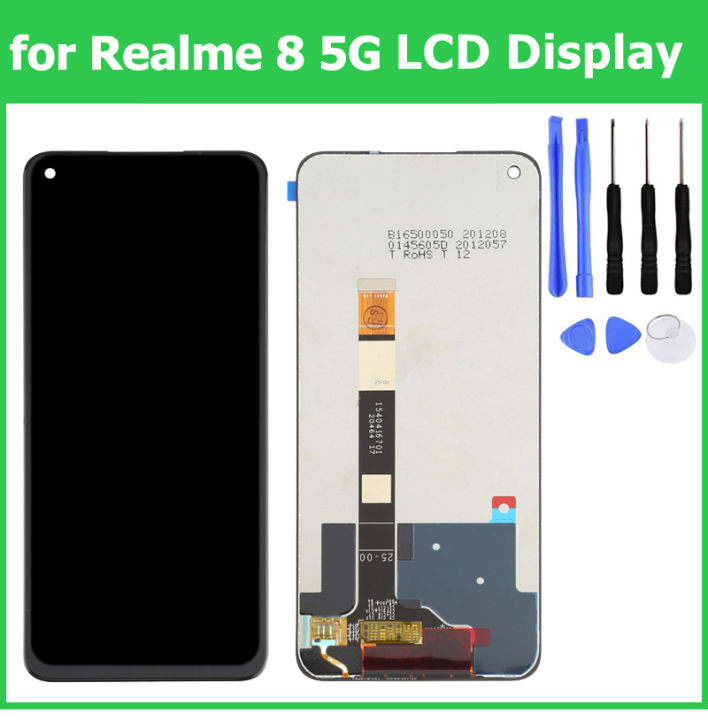 สำหรับ Realme 8 5G RMX3241จอแสดงผล LCD แบบสัมผัสหน้าจออะไหล่ประกอบแก้ว ...