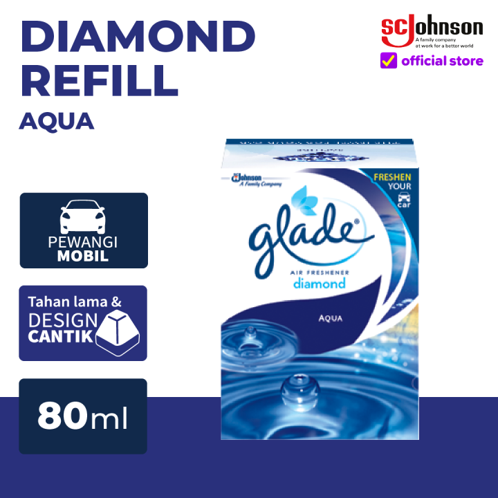 Glade Diamond Pengharum Mobil - Aqua Refill 80mL | Lazada Indonesia