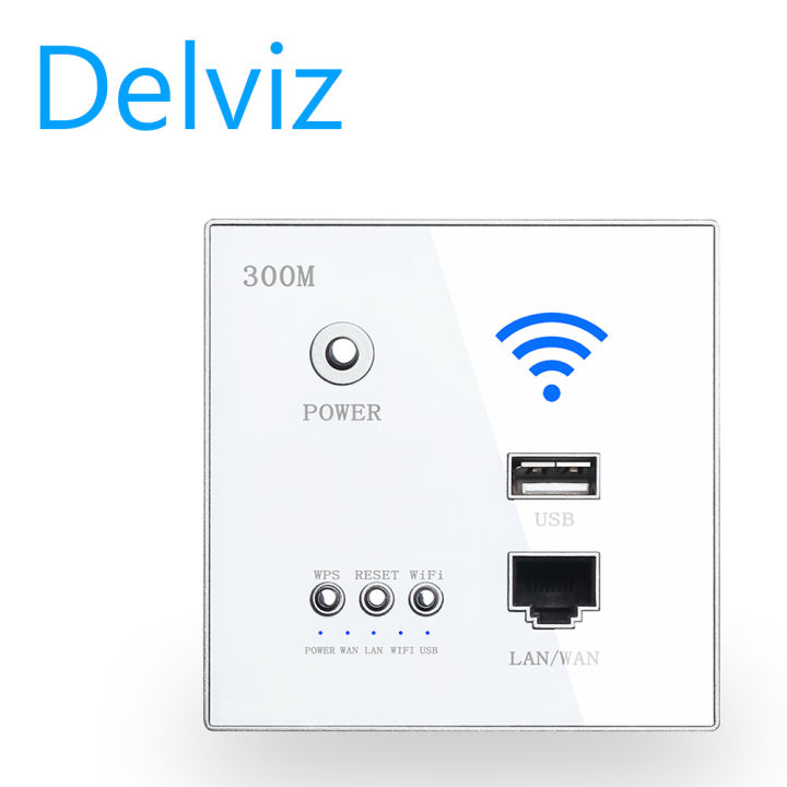 Delviz Rj45 wireless WiFi socket, AP relay smart USB socke, 220V power ...