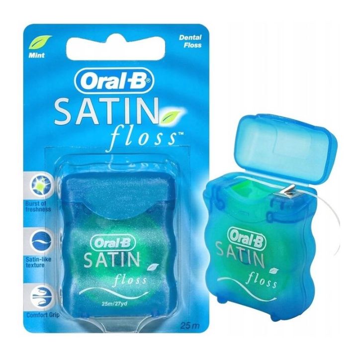 Oral-B Satin Floss - Mint - 25m | Lazada PH