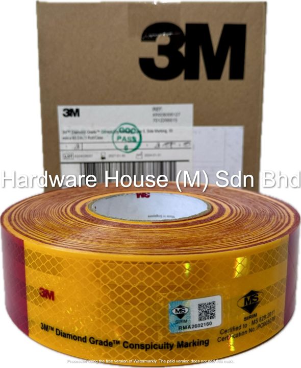 3M Diamond Grade Side Marking Reflector Sticker Type 5 Conspicuity ...