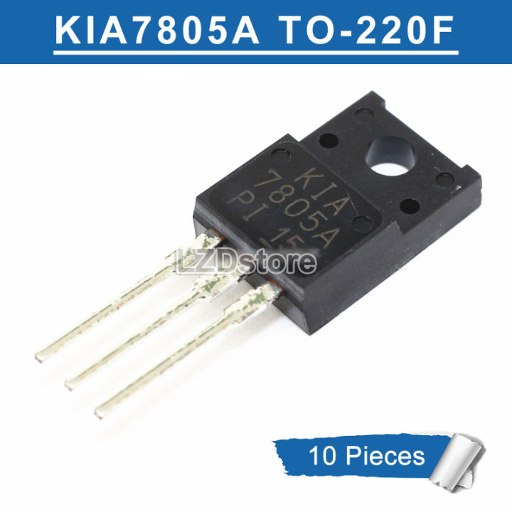 10Pcs KIA7805A KIA 7805A TO-220F KIA7805API TO220F 5V ตัวควบคุมแรงดันไฟฟ้าบวกใหม่ Original ...